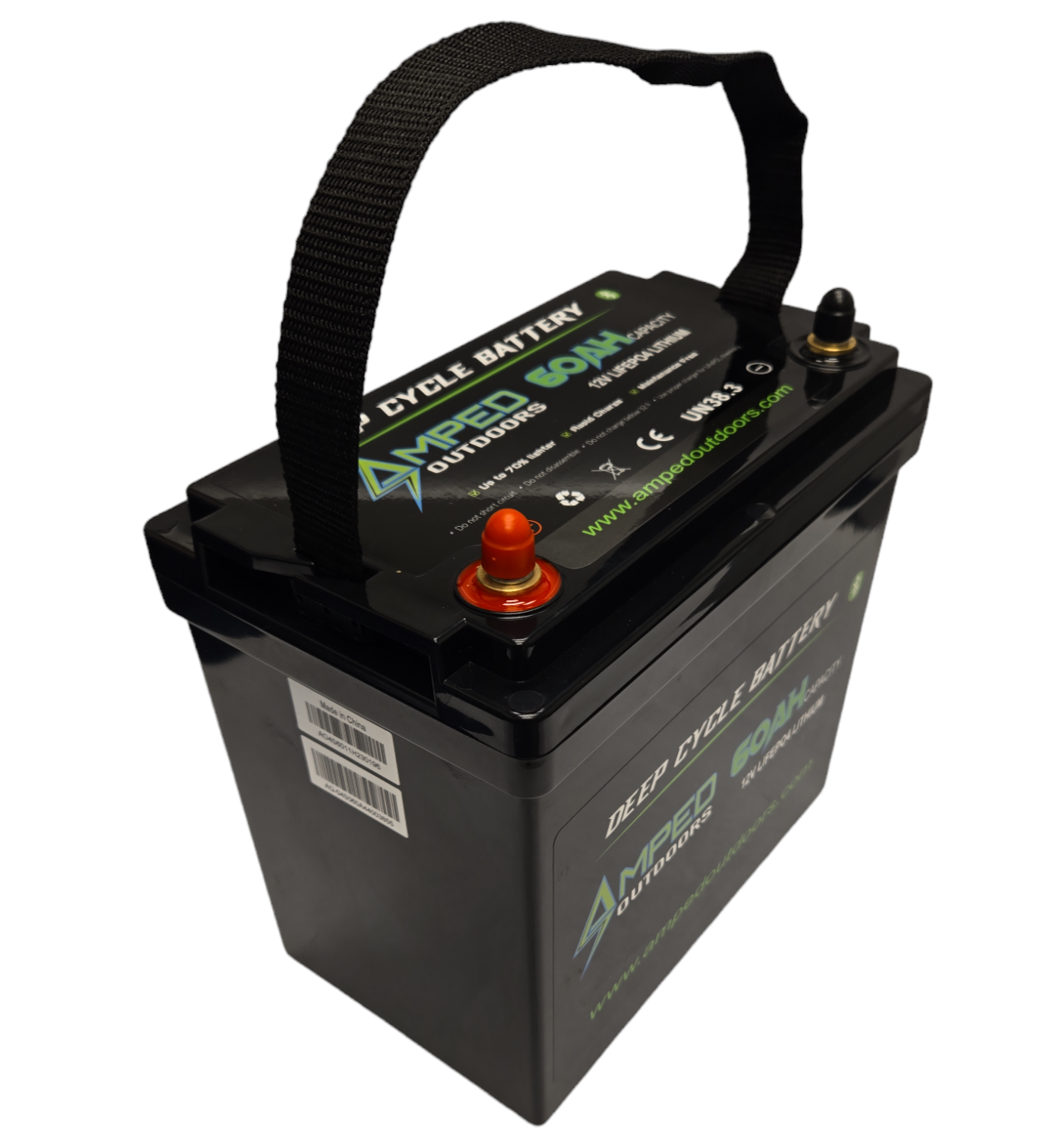 60AH LiFePO4 Lithium Battery - Kayak and trolling motor battery ...