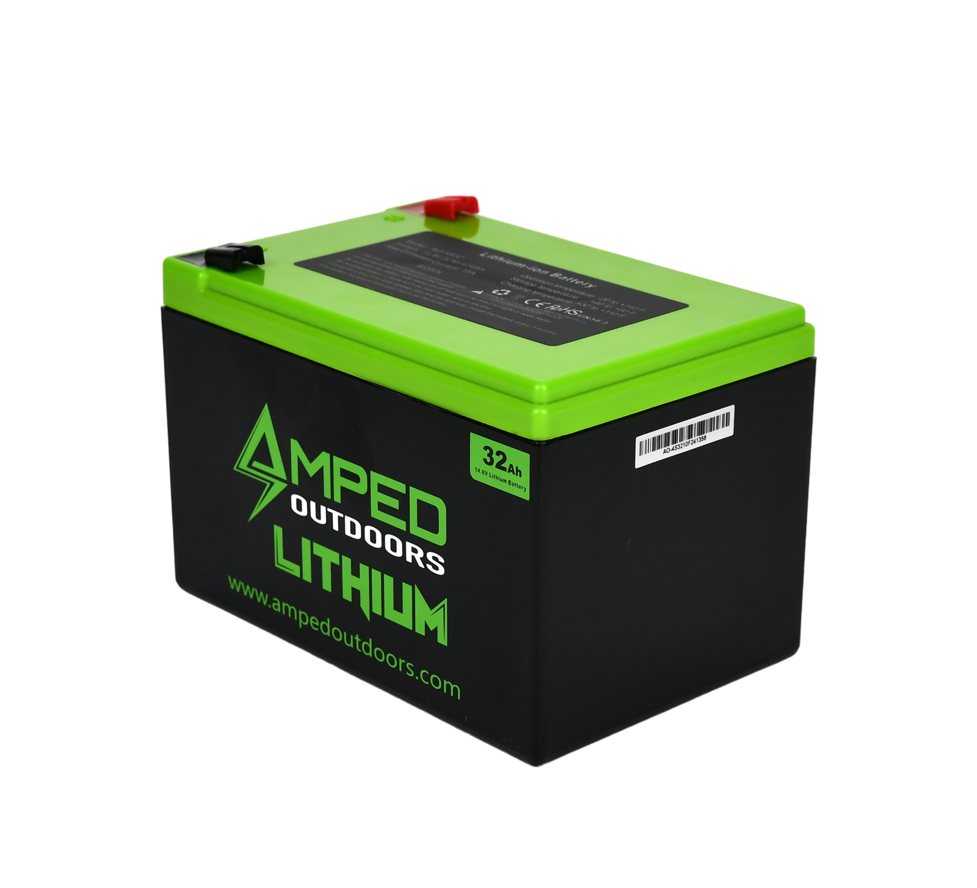 32Ah Lithium Battery (14.8V NMC) with Charger (Bluetooth) – Amped Outdoors
