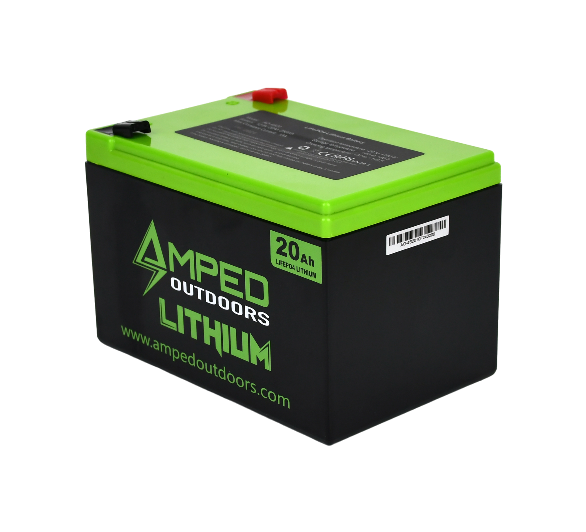 12v 20Ah Lithium Battery (LiFePO4) – Amped Outdoors